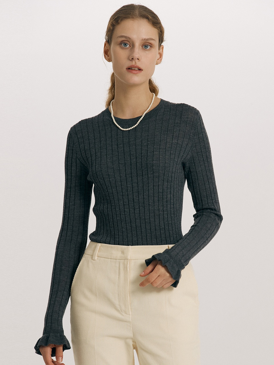 WANGSIMNI Round neck wool knit top (3color) - HAGO(하고)