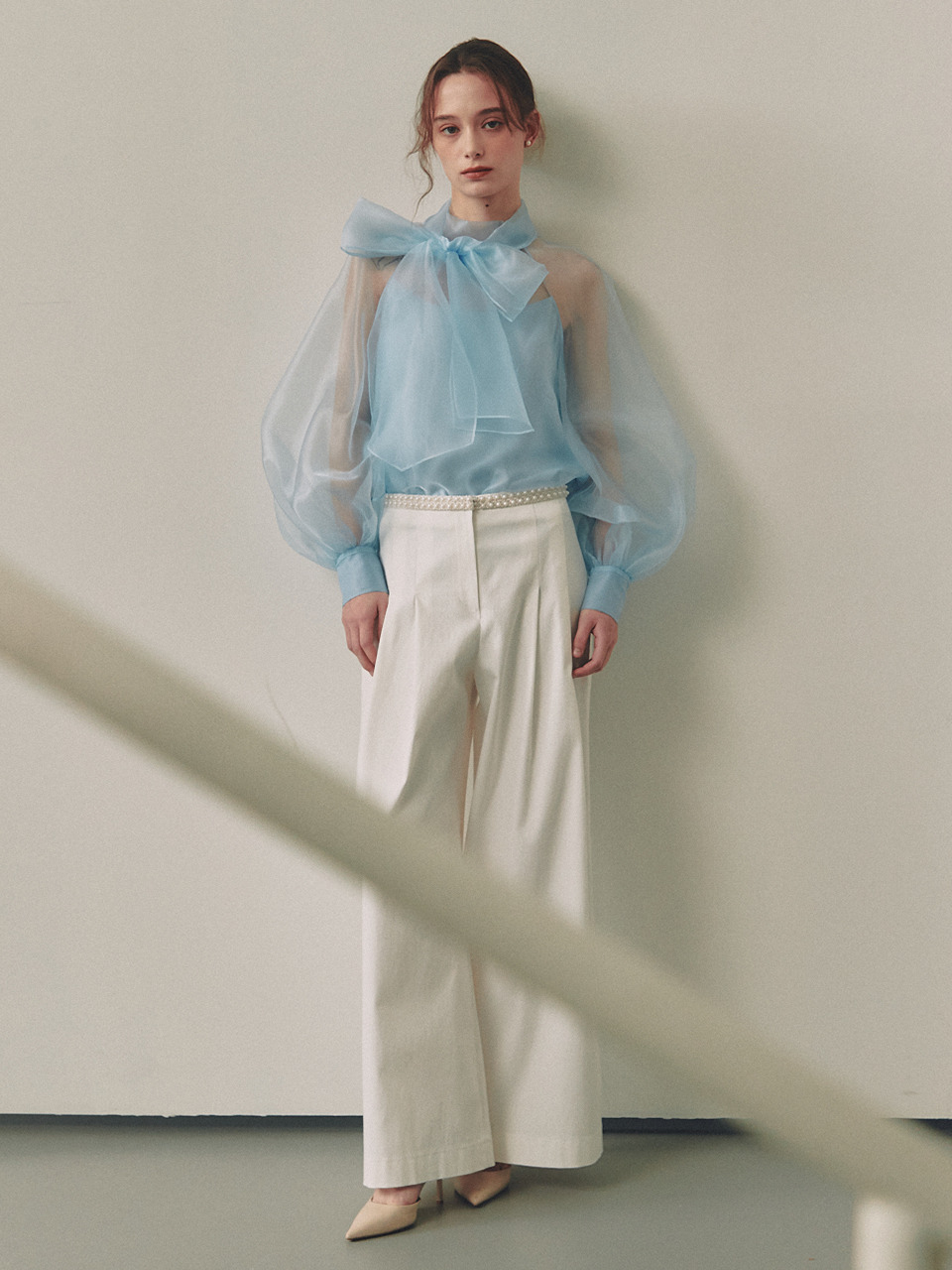 Celine / Puff Ribbon Blouse (2color) - HAGO(하고)