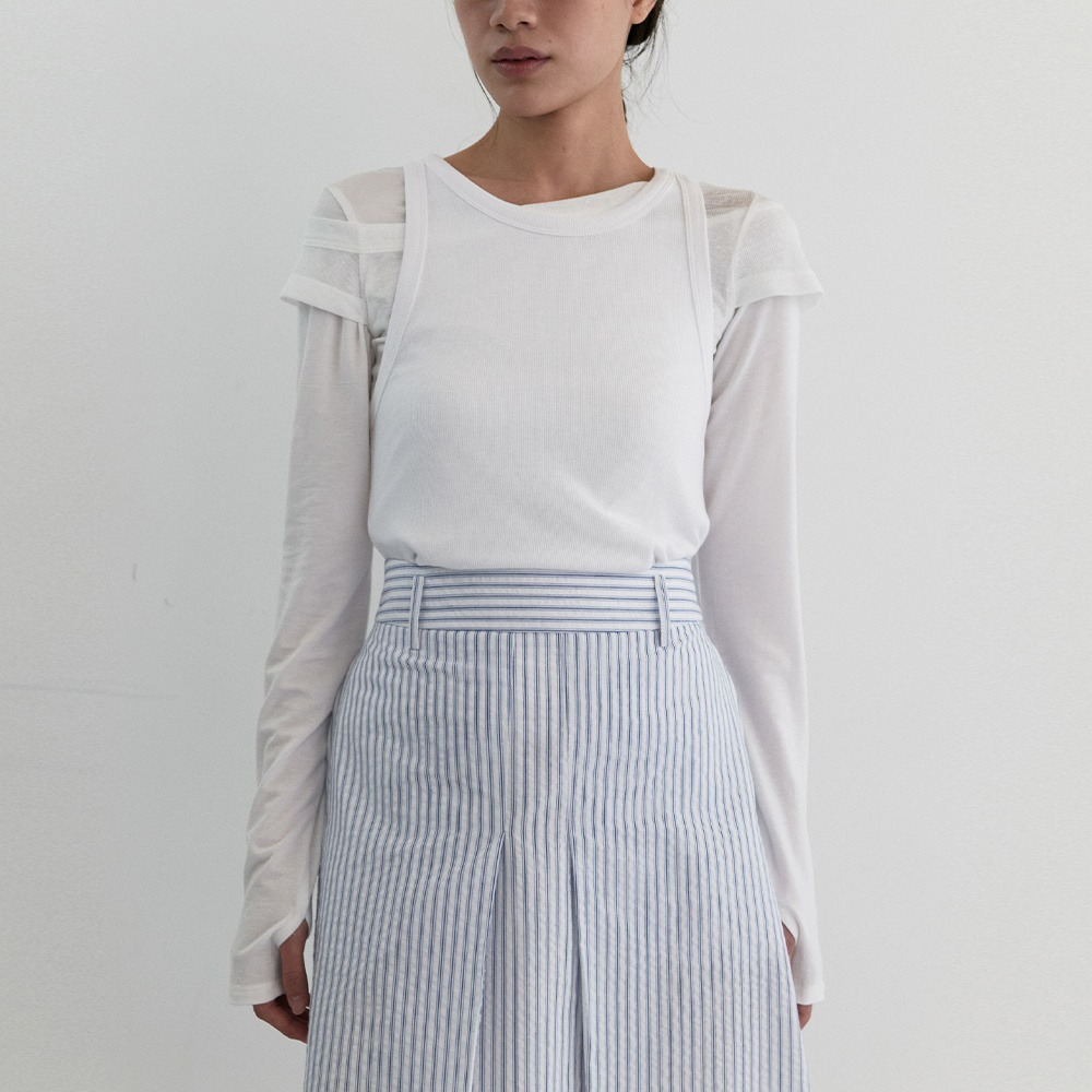 3 LAYERED TOP_WHITE - HAGO(하고)
