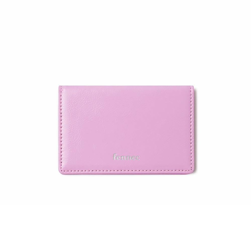 CRINKLE SOFT CARD CASE - COOL PINK - 하고