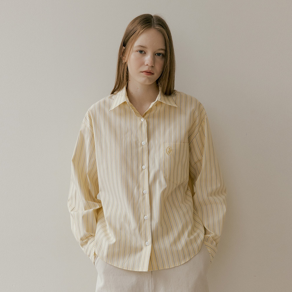 BASIC STICHWORK SHIRT - Yellow - HAGO(하고)