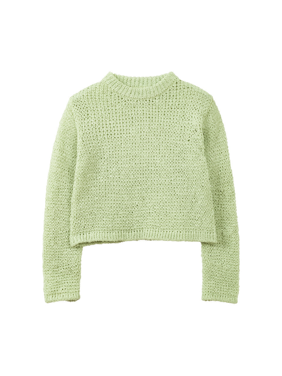 Pastel Spangle Knit Top (Lime) - 하고(HAGO)
