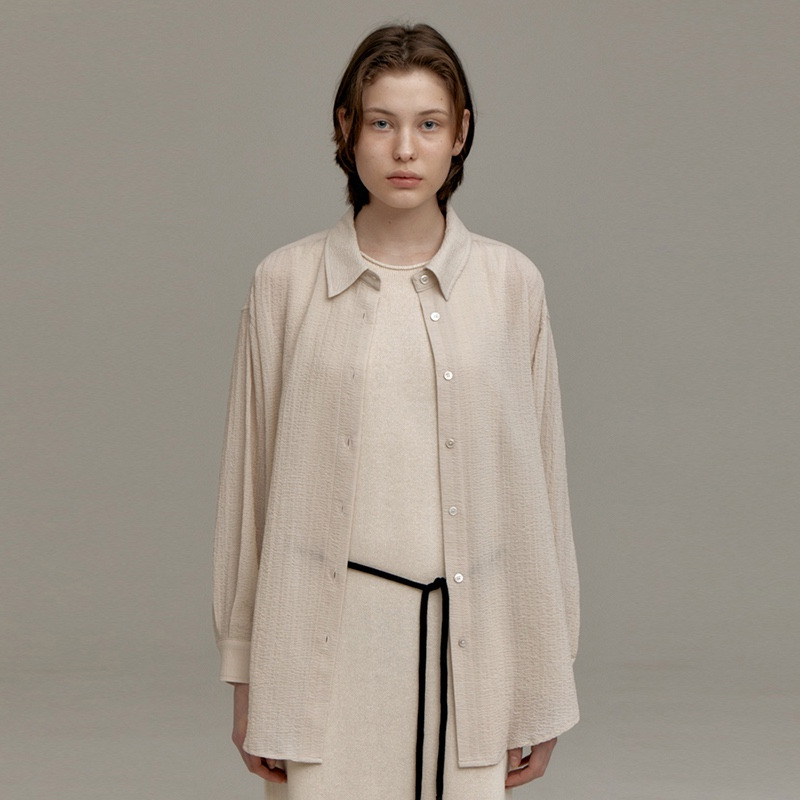 JAPANESE COTTON RELAXED SHIRT - HAGO(하고)