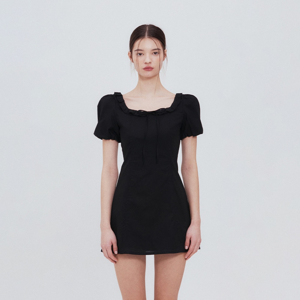 Dandelion dress (Black) - HAGO(하고)