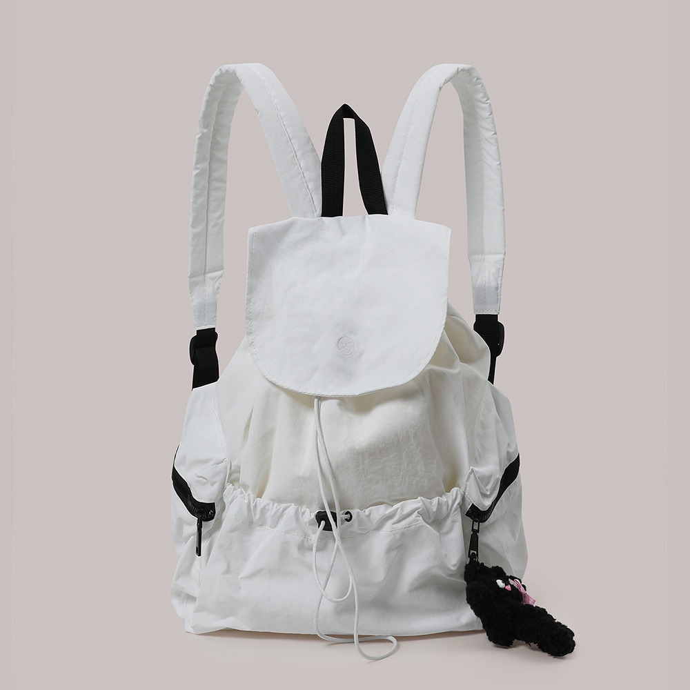 [키링증정] Rustle String Backpack - White - 하고(HAGO)