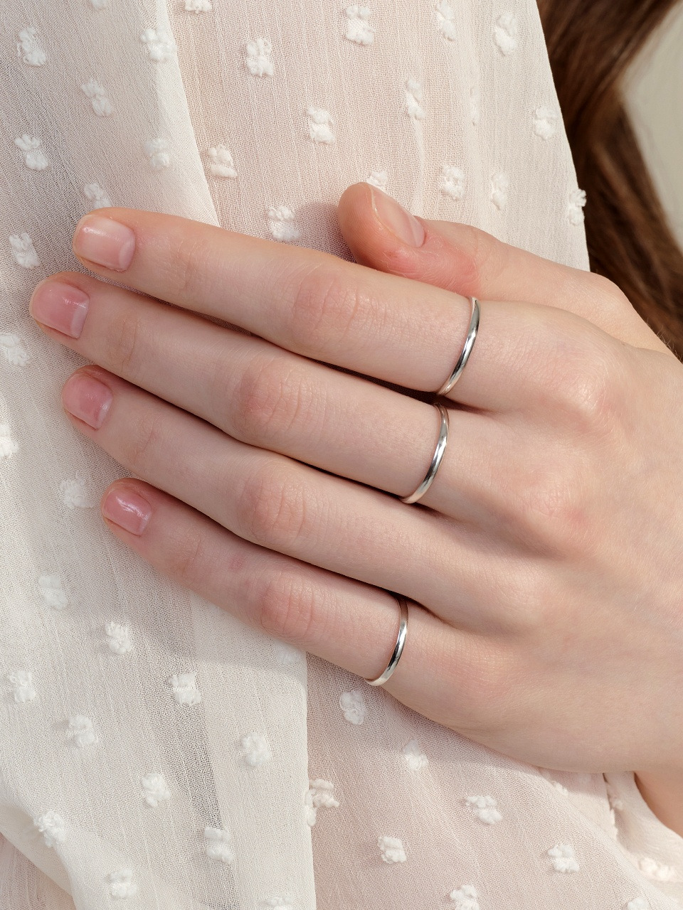 [sv925] layered round ring - HAGO(하고)