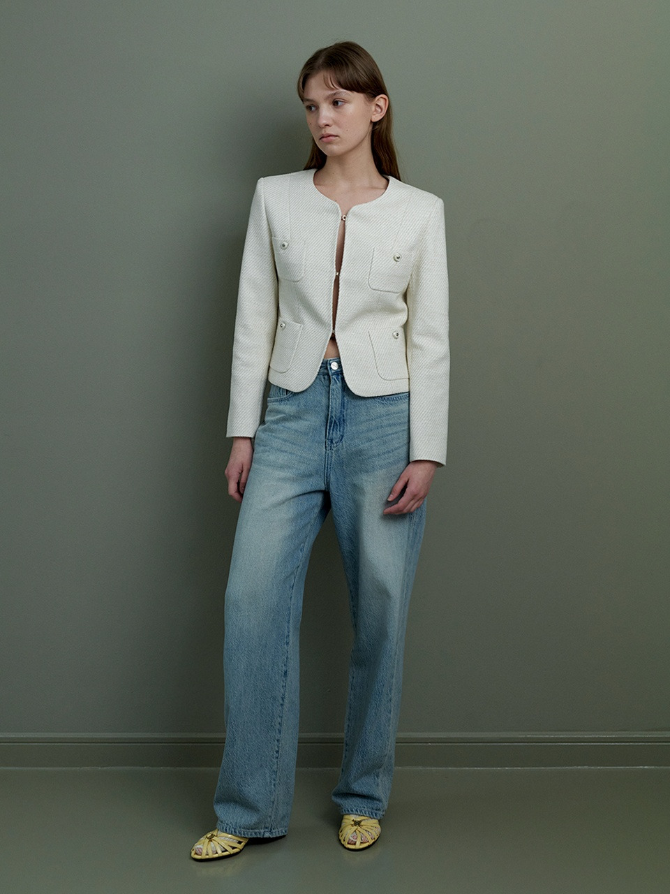 SLOP WIDE DENIM PT_LIGHT BLUE - HAGO(하고)