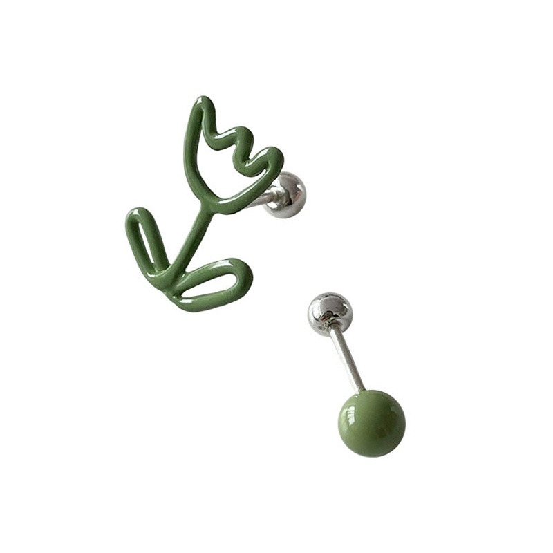 Pastel doodle piercing (Olive) - HAGO(하고)