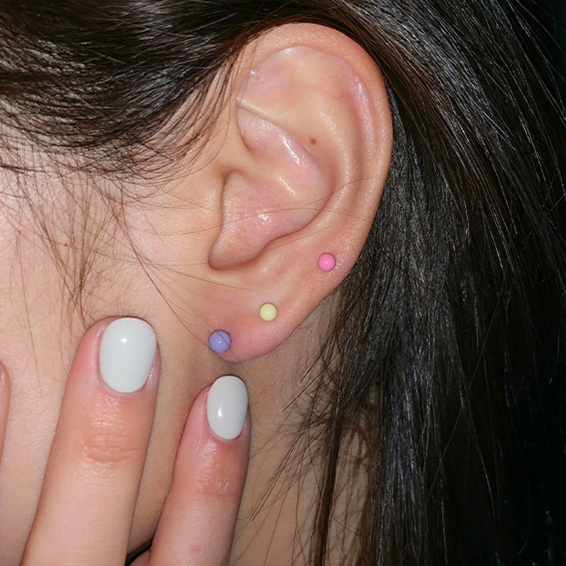 Pastel doodle piercing (Purple) - HAGO(하고)
