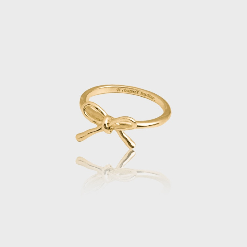 Teeny ribbon ring (Gold) - HAGO(하고)