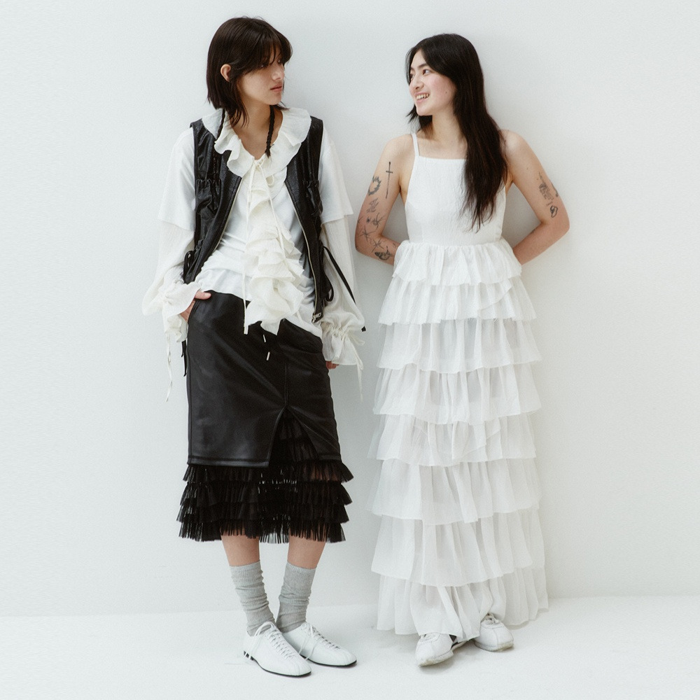 G_CANCAN OVERLAP DRESS / WHITE [2nd Restock] - HAGO(하고)