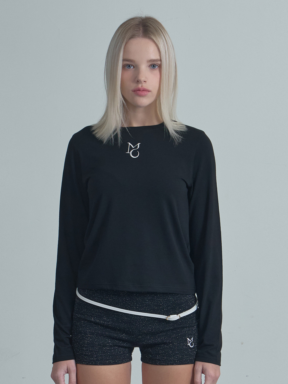 MO basic tee-Black - HAGO(하고)