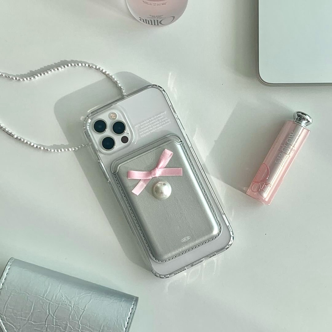 ABOE BALLETCORE MAGSAFE SILVER CARD WALLET - HAGO(하고)