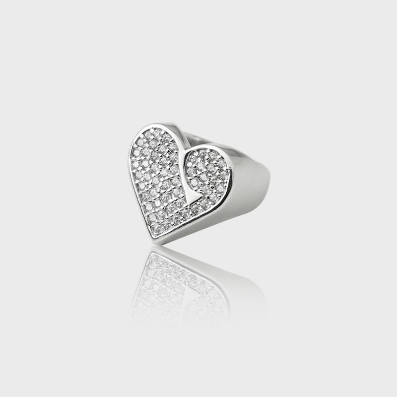 Cubic heart symbol ring - HAGO(하고)