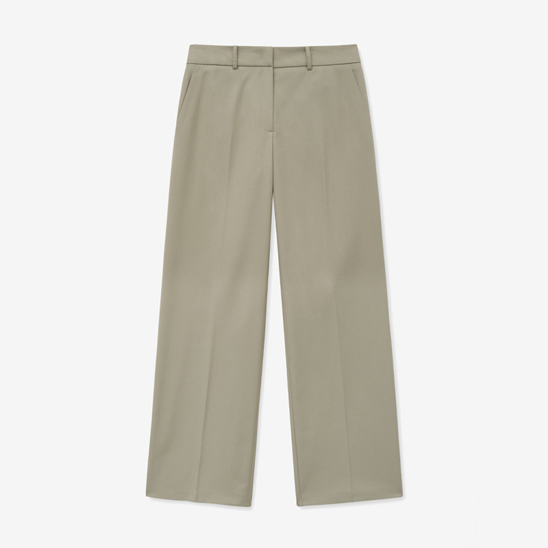 STRAIGHT LINE SLACKS_BEIGE - HAGO(하고)