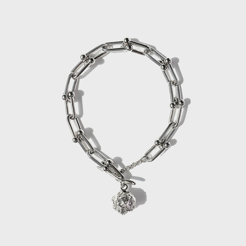 Crease Ball Hoof Chain Bracelet - HAGO(하고)