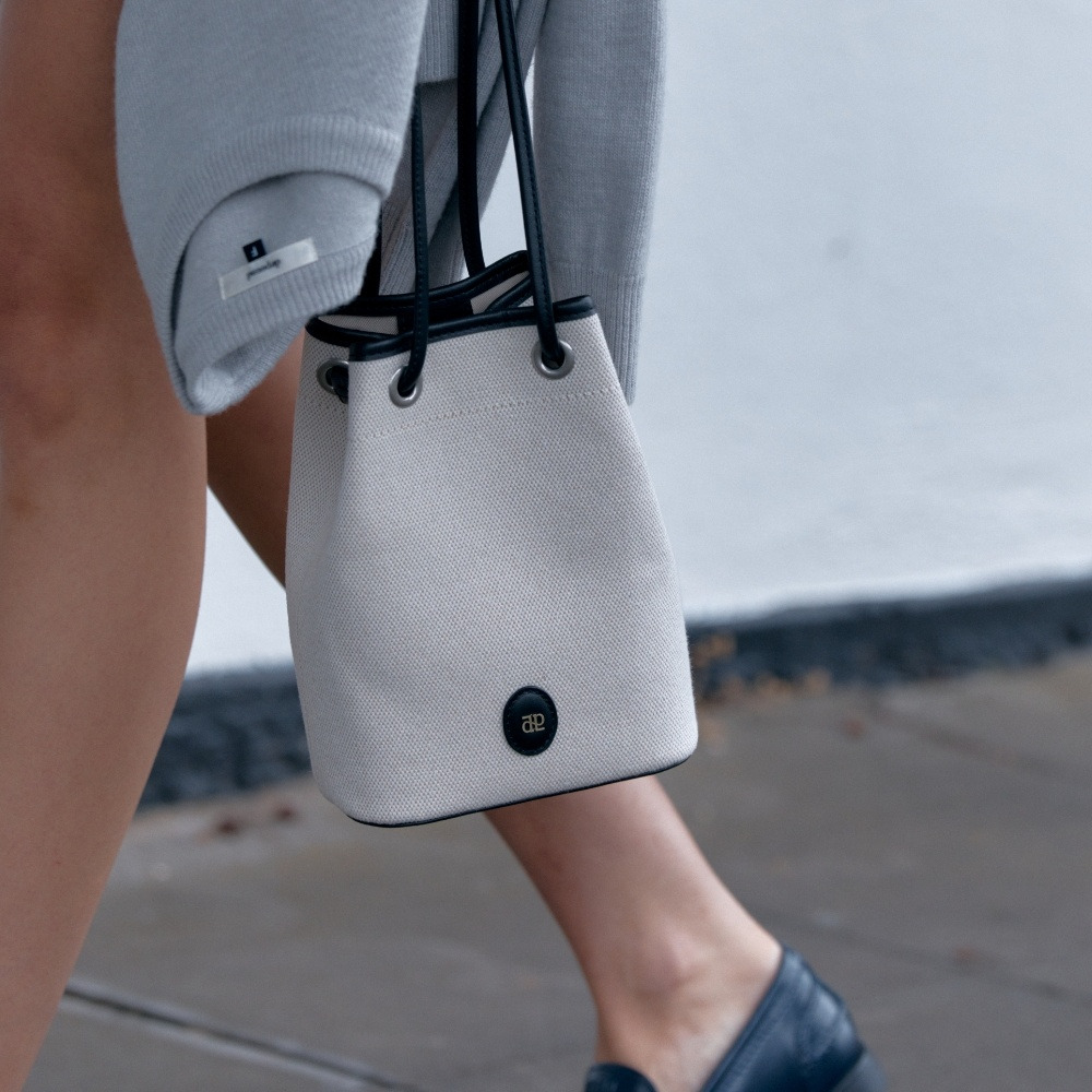 urban drawstring bag - black - HAGO(하고)