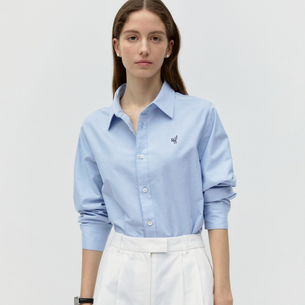 dpwd logo standard shirts - light blue - 하고