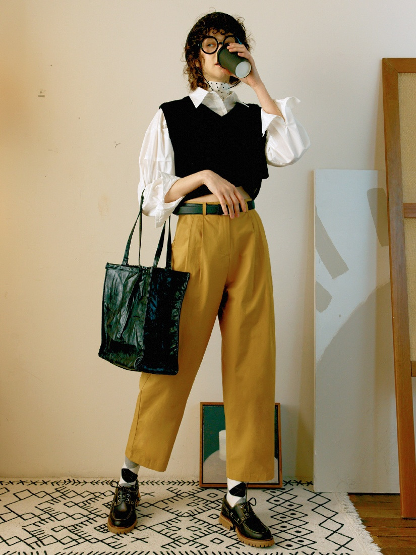 MAS PANTS - MUSTARD - 하고