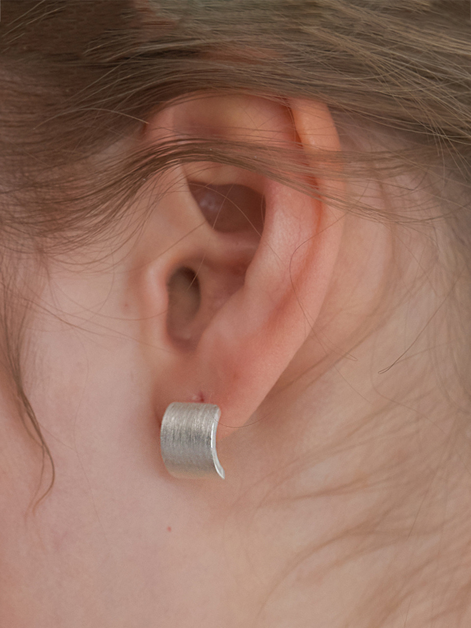 swing earring_texture matte JE032 - HAGO(하고)