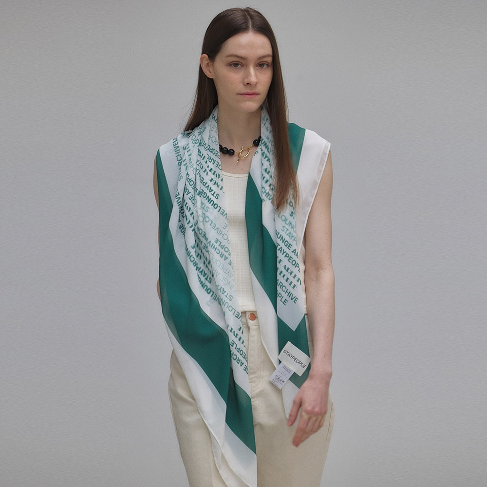 STAY GRAPHIC SCARF (2 COLOR) - 하고