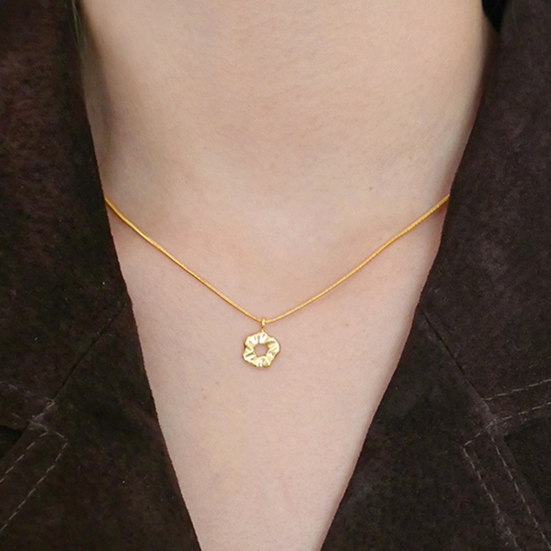 ROUND SHIR NECKLACE (GOLD) - HAGO(하고)