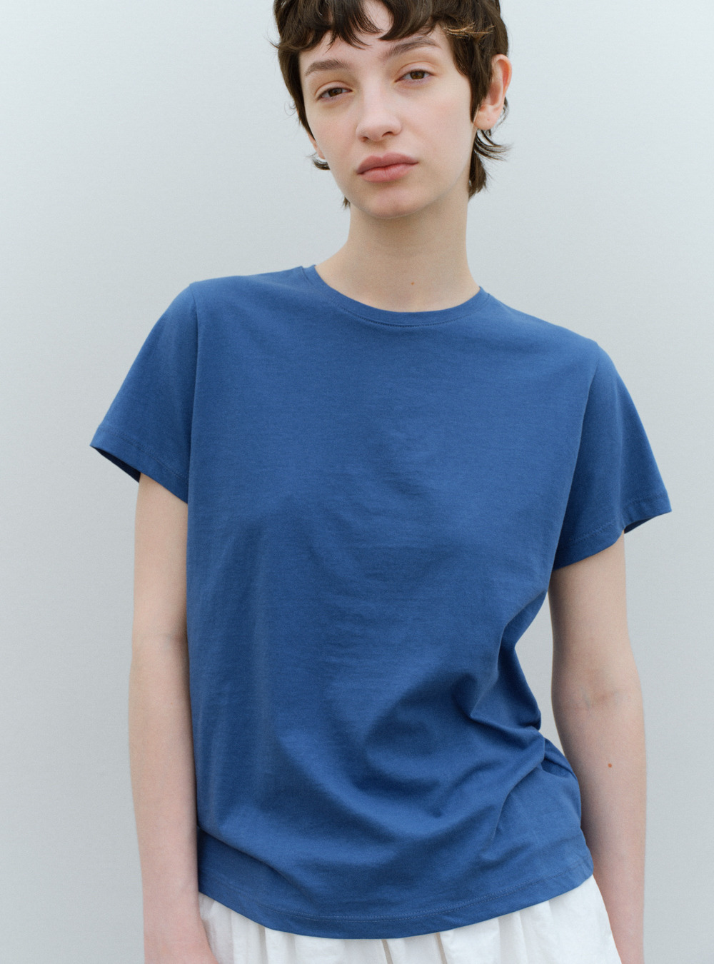 basic t- shirt (blue) - HAGO(하고)