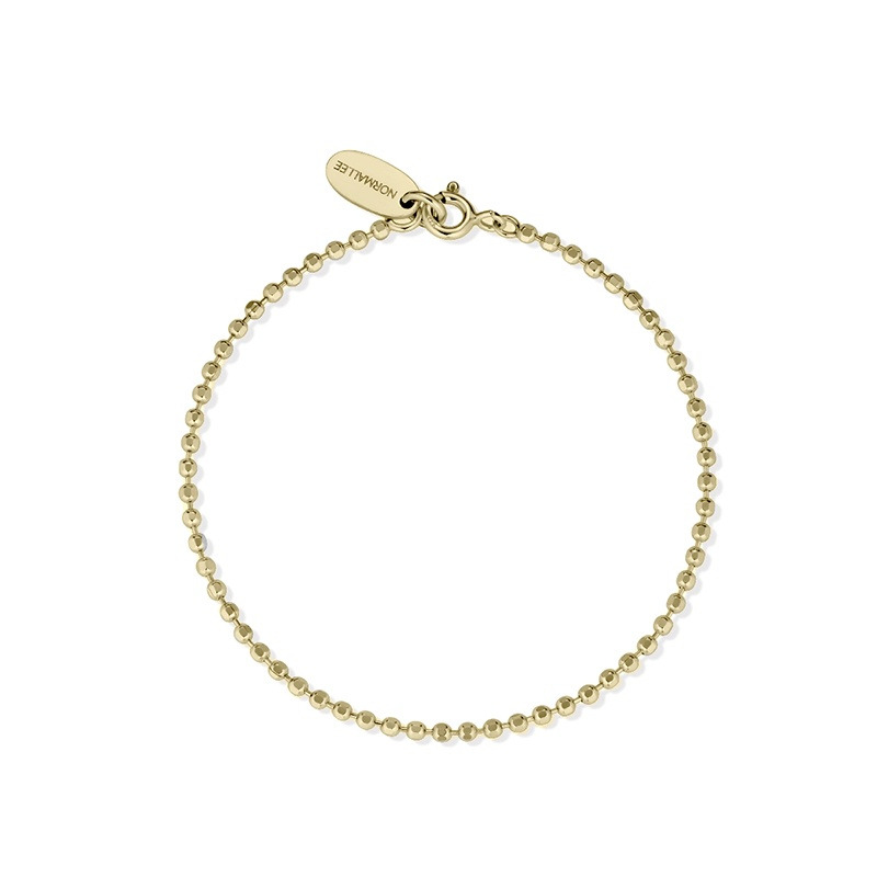[Silver 925] Glitter Ball Bracelet (L)(GOLD) - HAGO(하고)