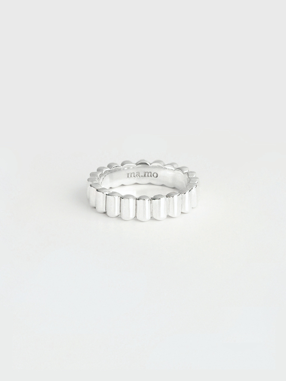 ribbed ring (silver ver.) - HAGO(하고)