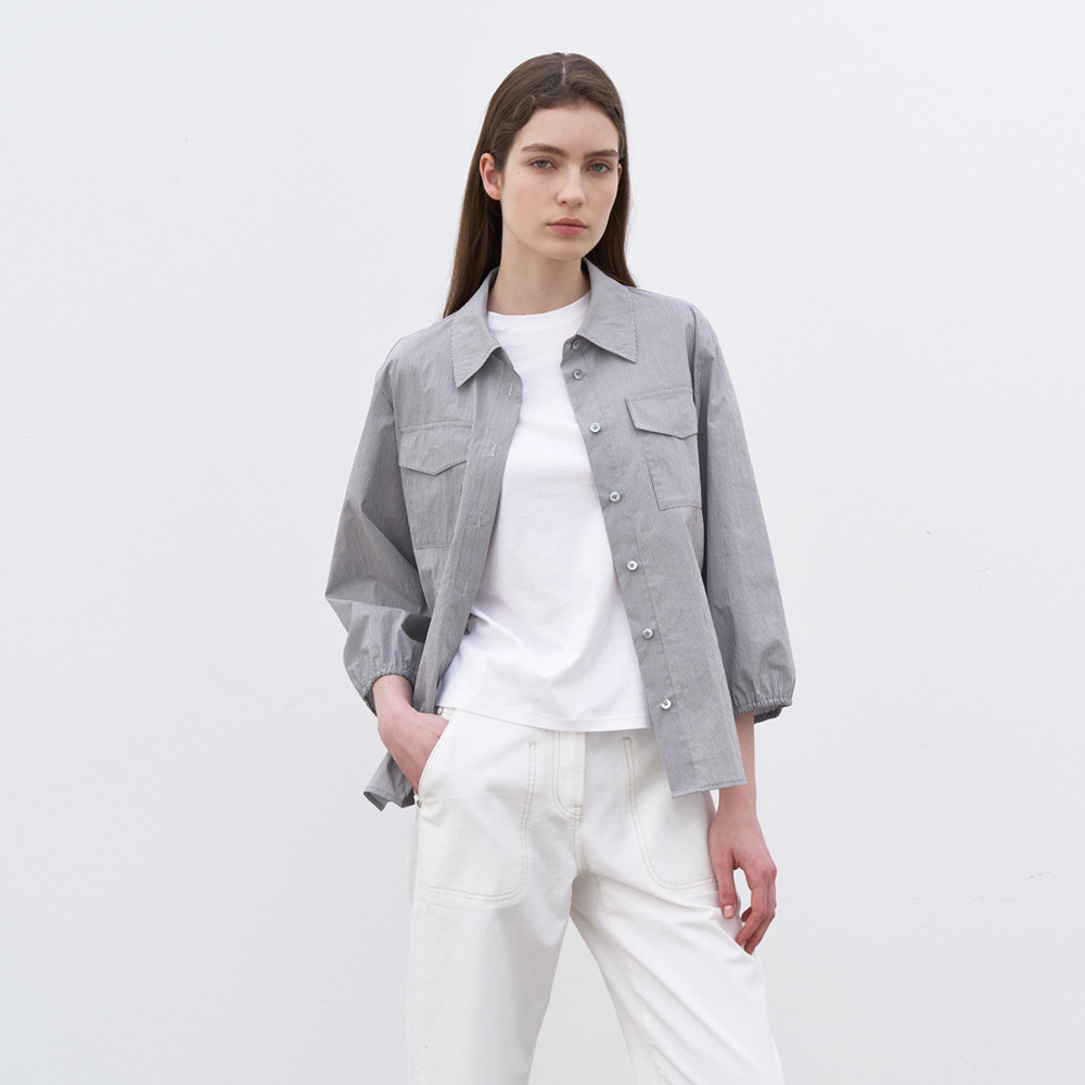 Draw string shirt jacket M4B107 - HAGO(하고)