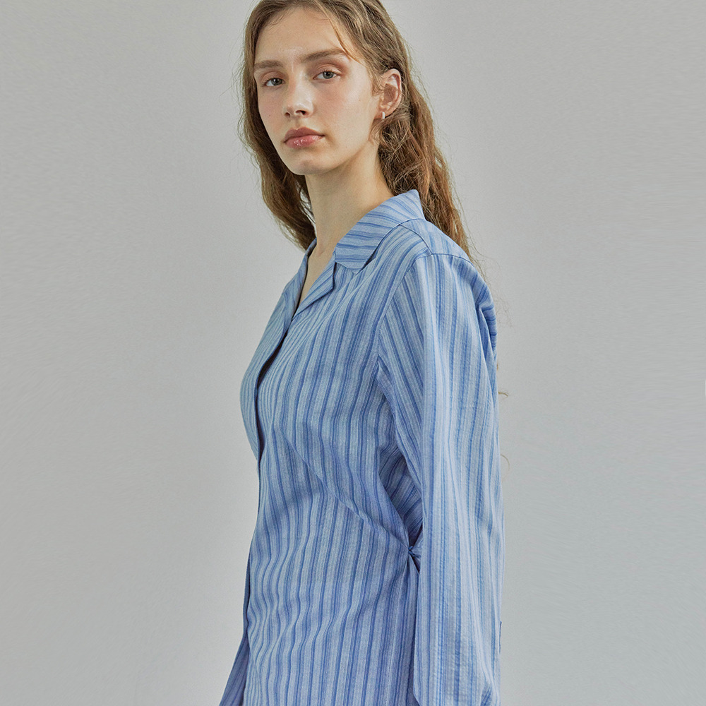 STRIPE STRING SHIRTS / BLUE - HAGO(하고)