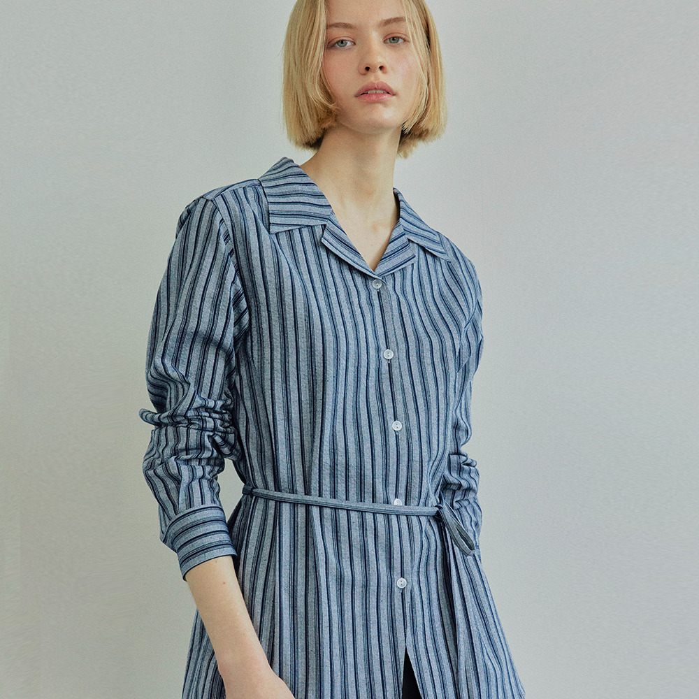 STRIPE STRING SHIRTS / NAVY - 하고