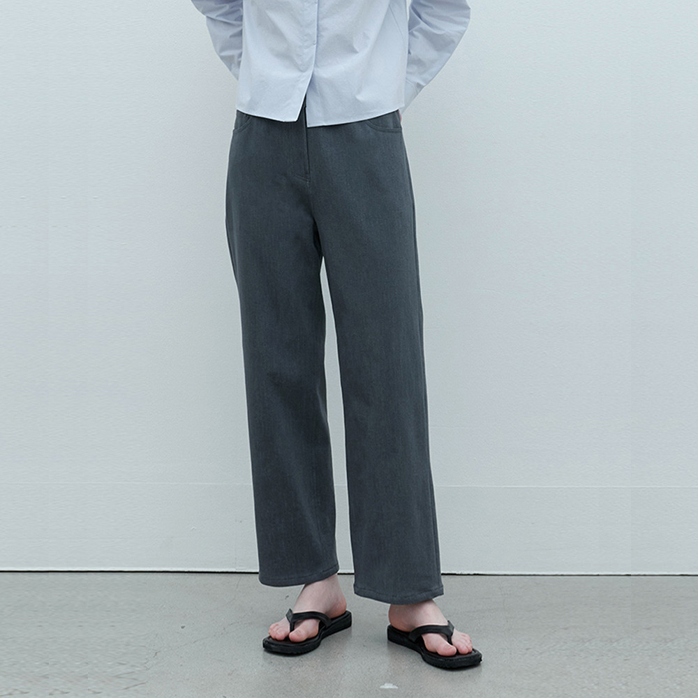 basic denim pants-gray - 하고(HAGO)