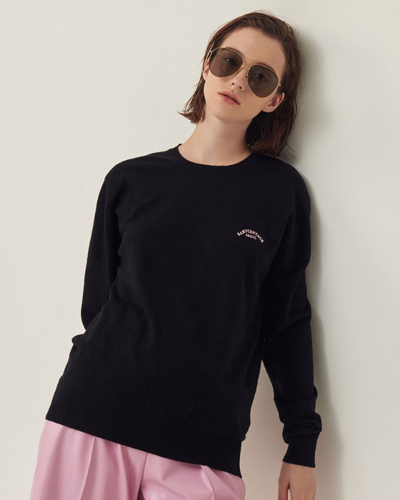 BABY CENTAUR BASIC KNIT TOP_BLACK - HAGO(하고)