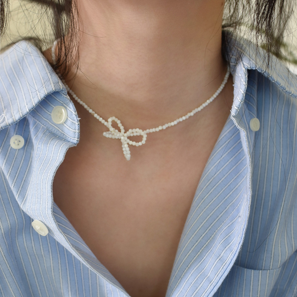 shell flower necklace - HAGO(하고)