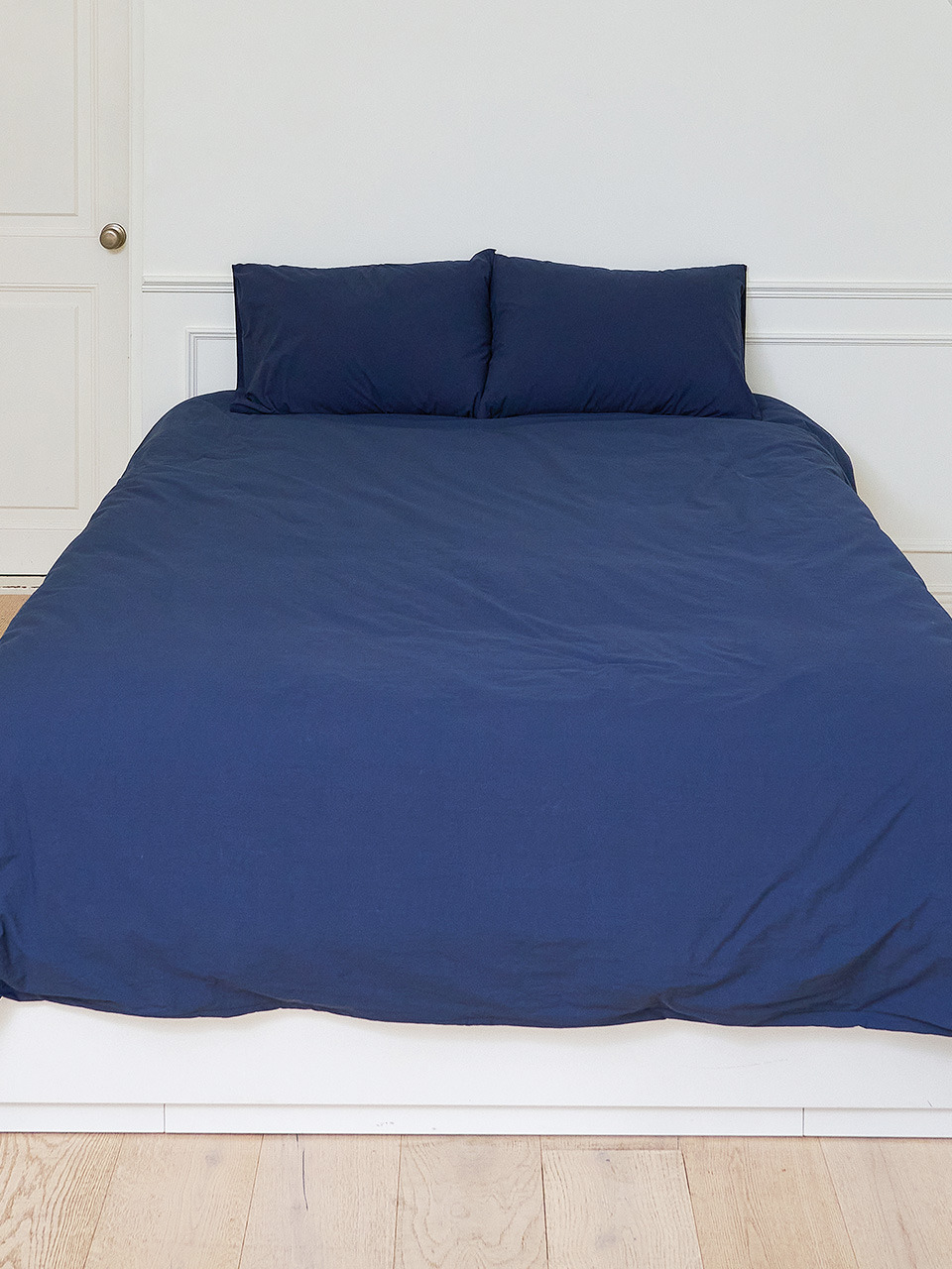 모닝 코튼 이불커버 - 네이비 - Q (200X230) - HAGO(하고)