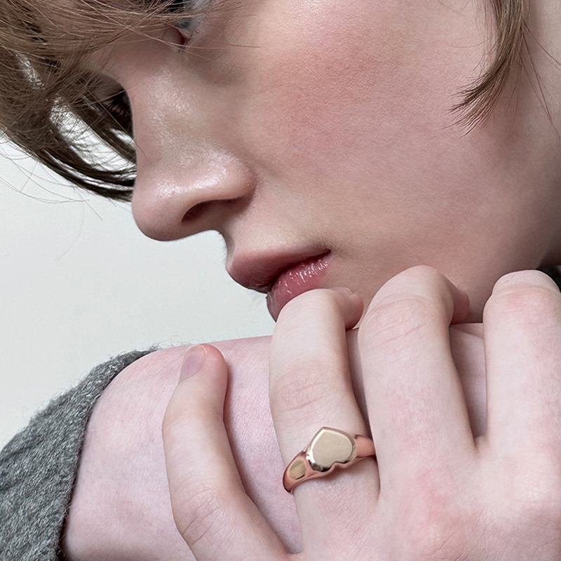 Valentine Baby Heart ring - 하고(HAGO)