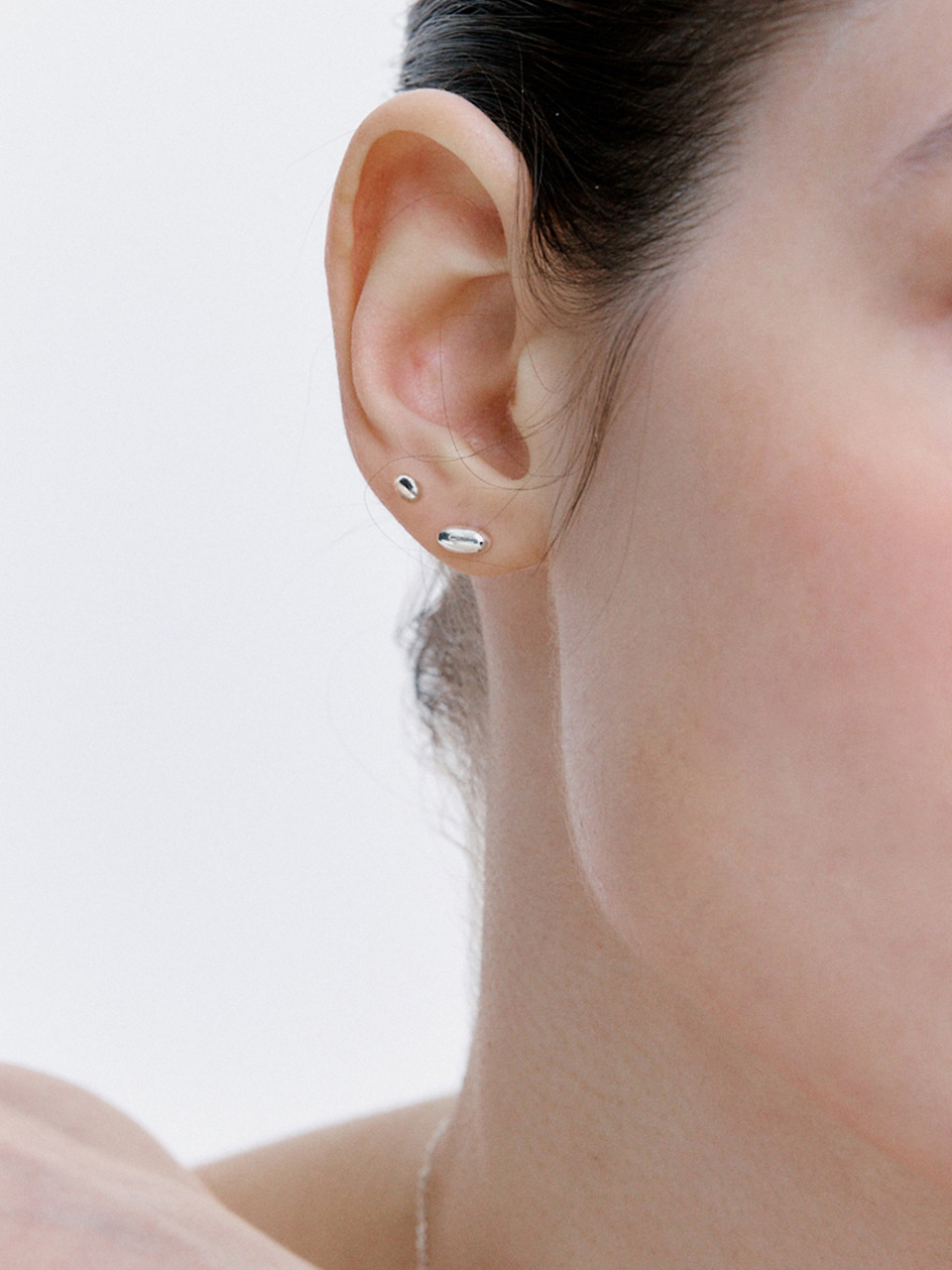 [silver925]mini egg ball earring - HAGO(하고)