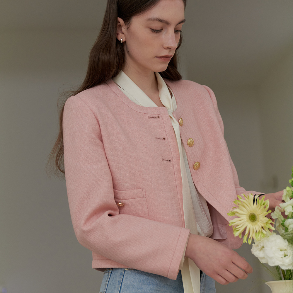 Three Gold Button Jacket_2color - 하고