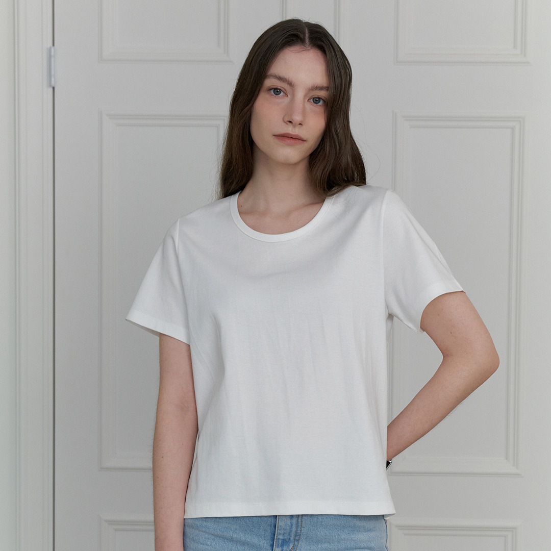Round Neck Basic Tee_3color - HAGO(하고)