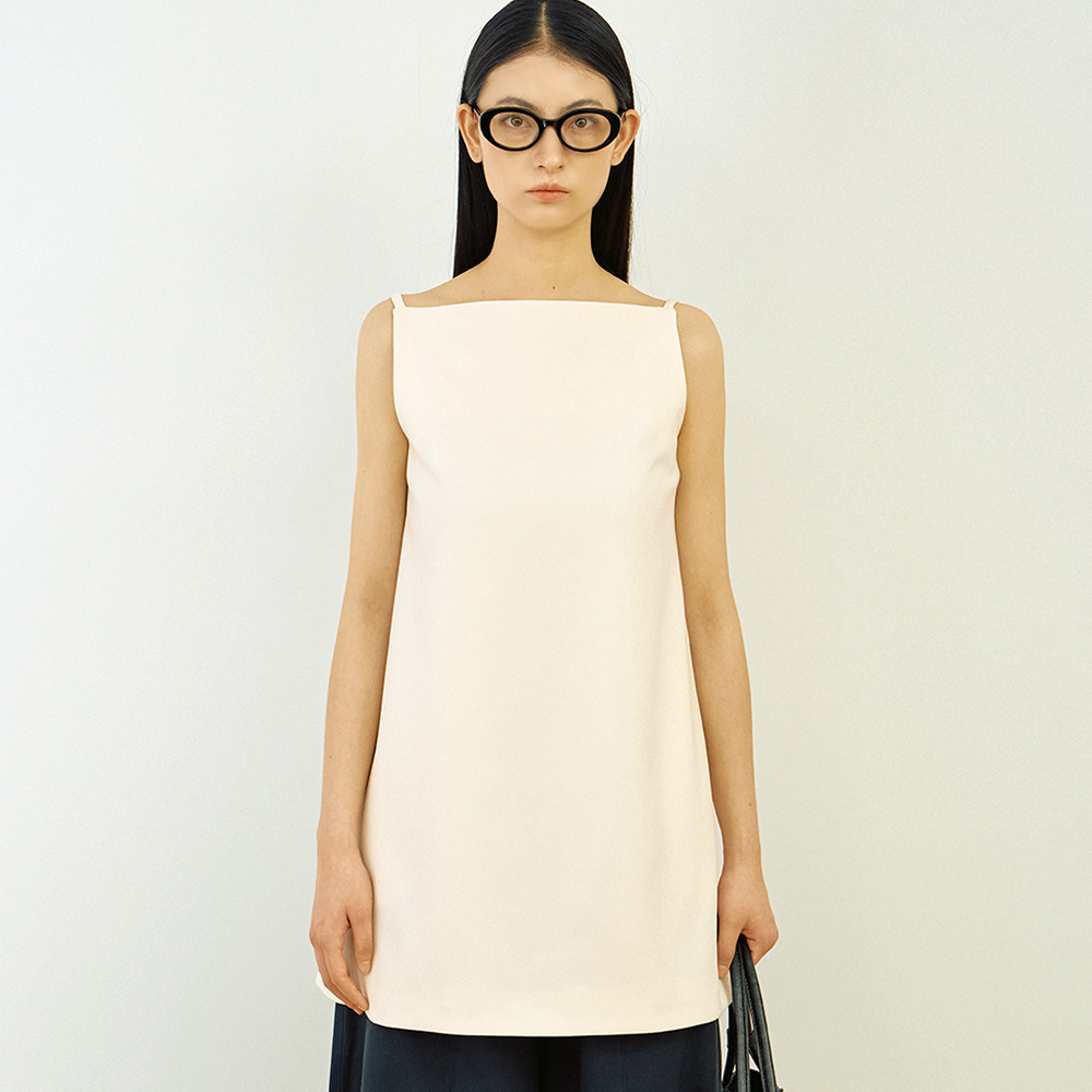 Basic string square dress-top - HAGO(하고)