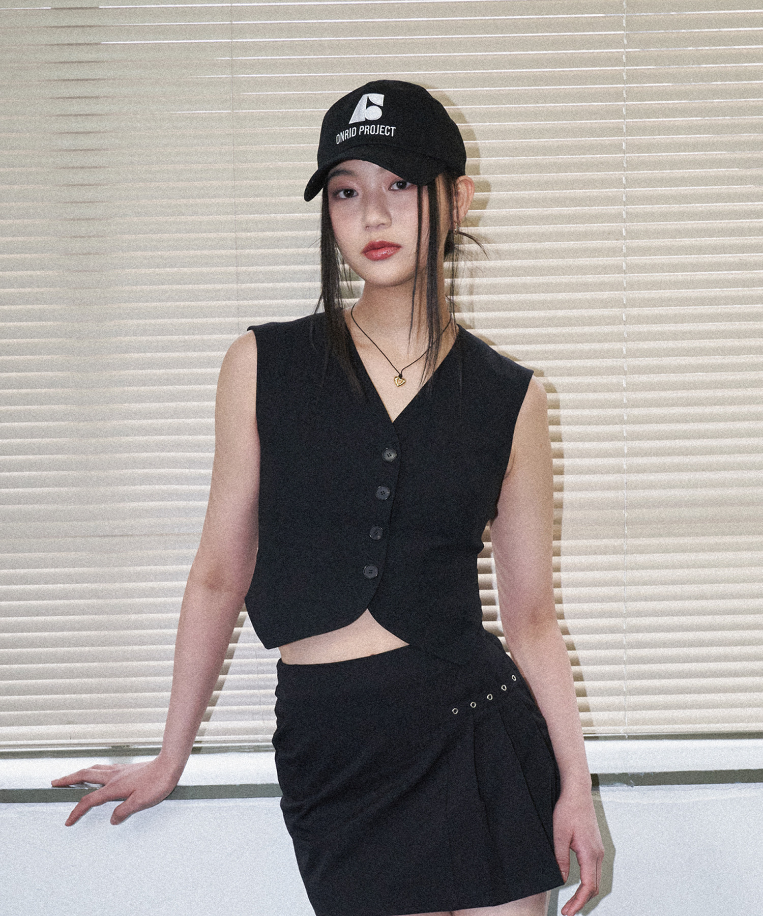 Essential Symbol Ball Cap - Black - HAGO(하고)