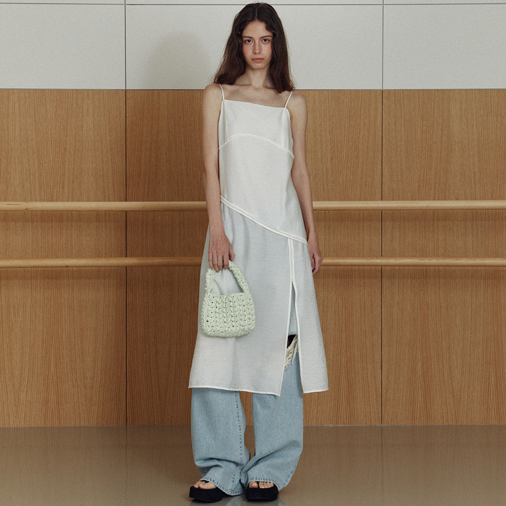 sheer slit layered ops (cream) - HAGO(하고)