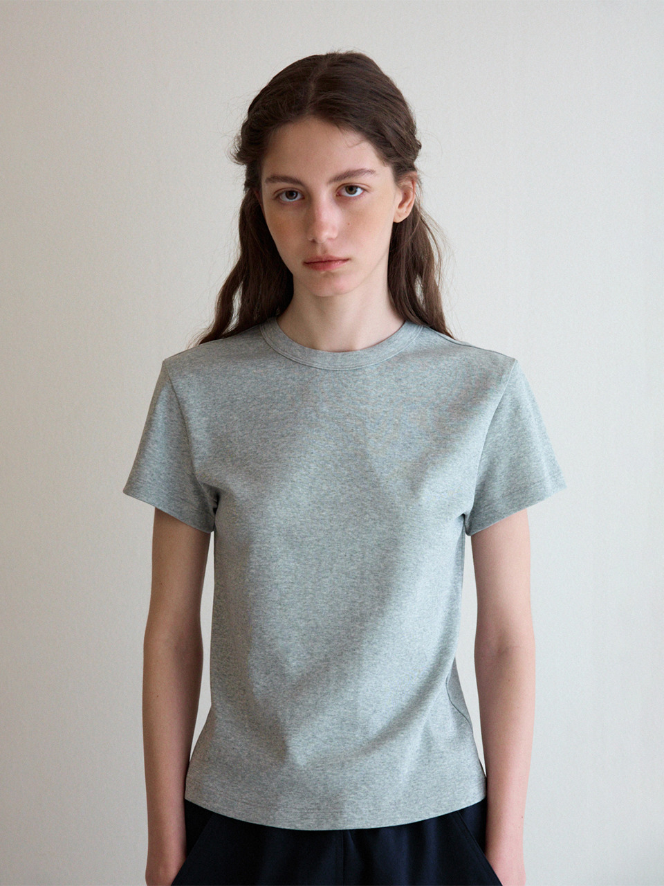 Basic T-shirt-grey - HAGO(하고)