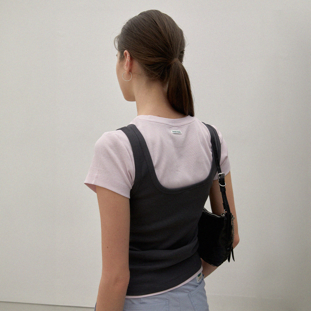 5th / winona half tee - mild pink - HAGO(하고)