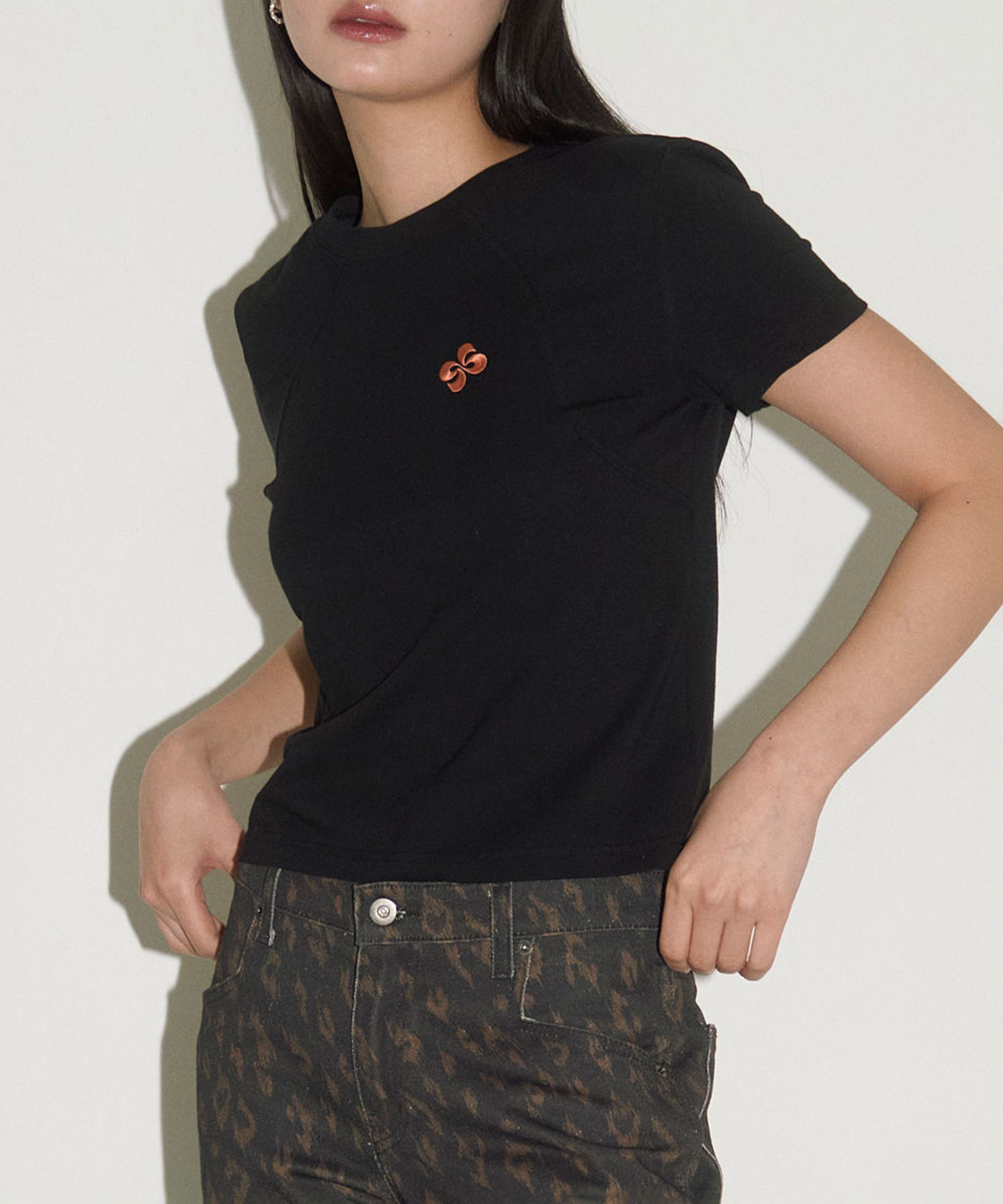 WAVE BASIC T-SHIRT / black - HAGO(하고)