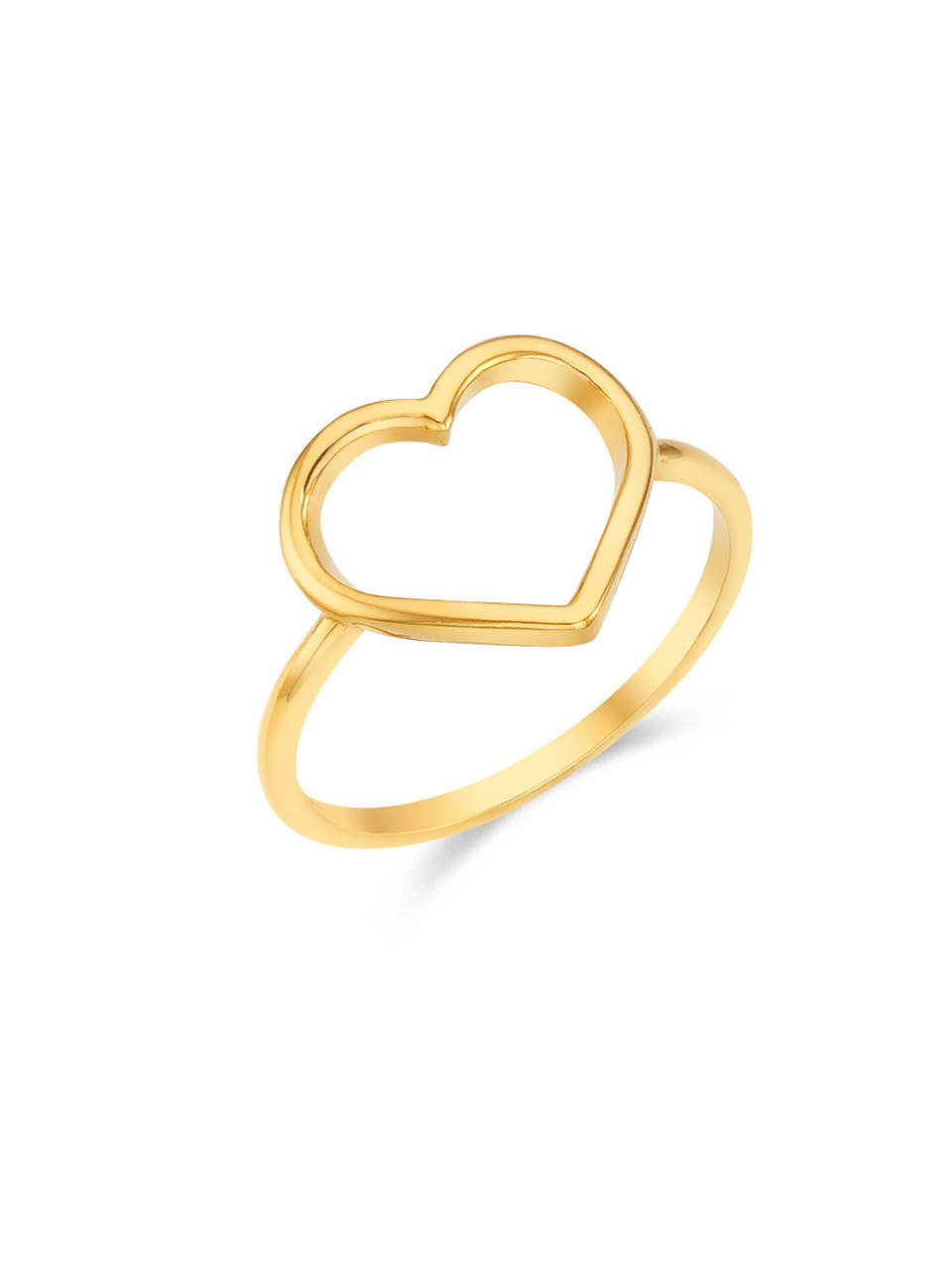 [sv925]Sweet basic heart ring_Basic Gold - 하고