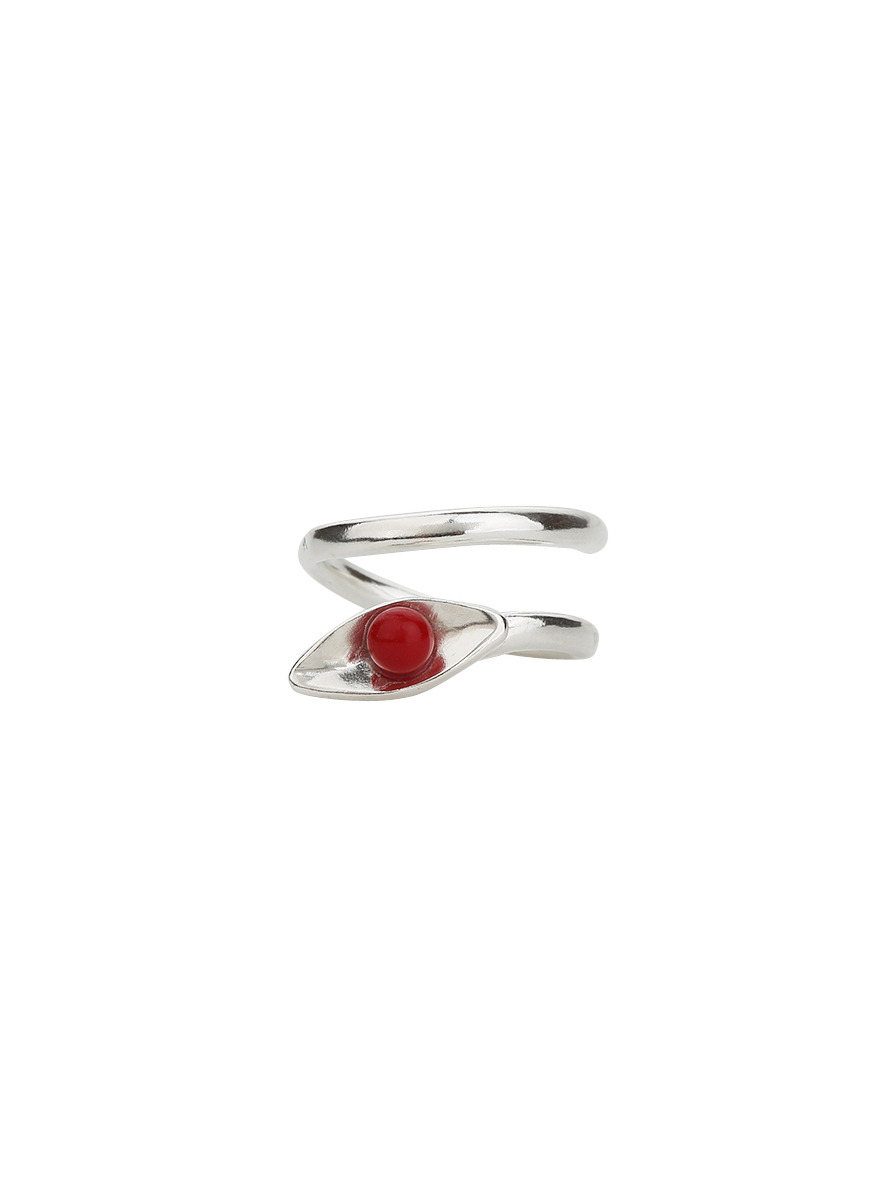 REBBLE LEAF RING (RED) - HAGO(하고)