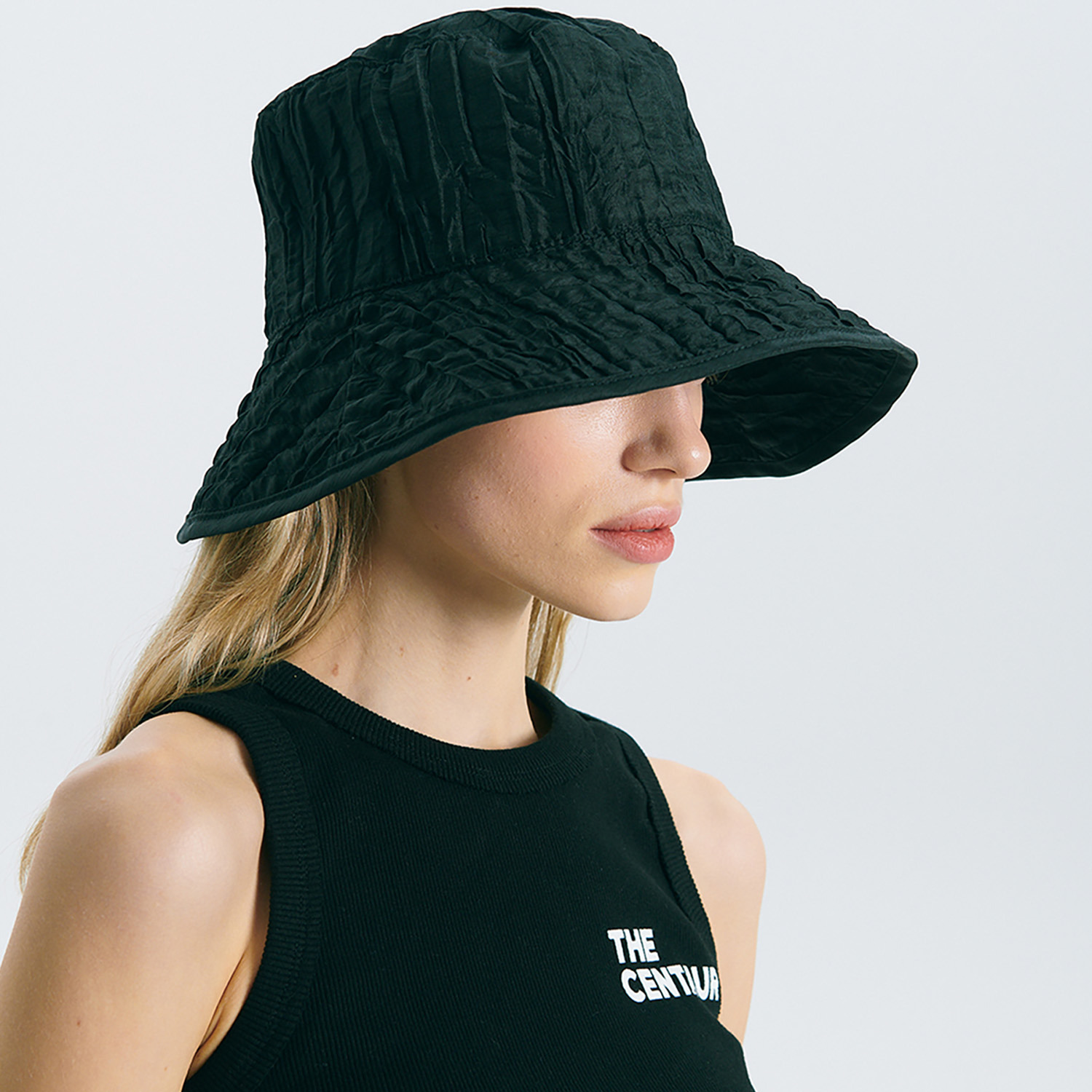 CRUMPLE BUCKET HAT_BLACK - HAGO(하고)