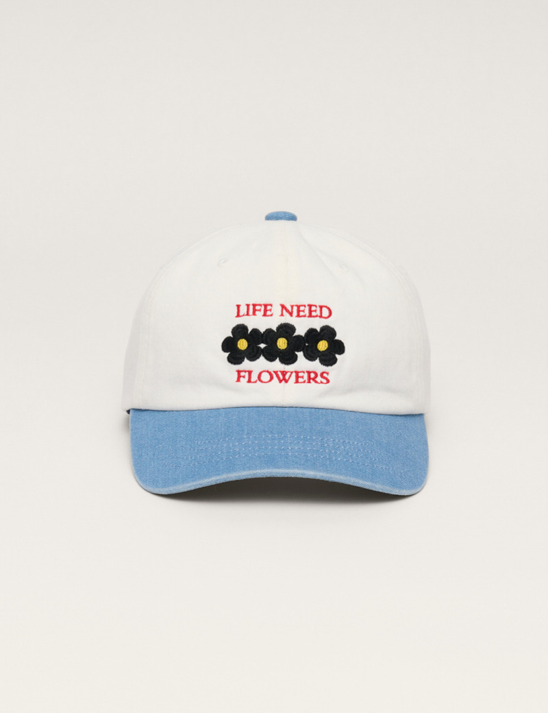 Flower Ball Cap (Ivory) - 하고